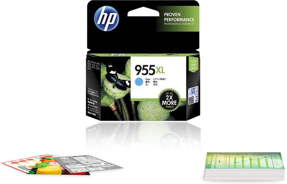 HP 955XL High Yield Cyan Original Ink Cartridge (L0S63AA) - Shop HP.com ...